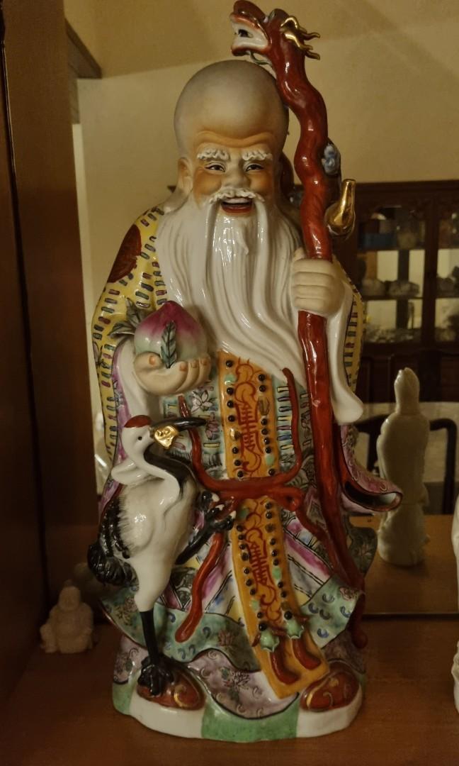 Antique Fulushou statues, Furniture & Home Living, Home Decor, Other ...