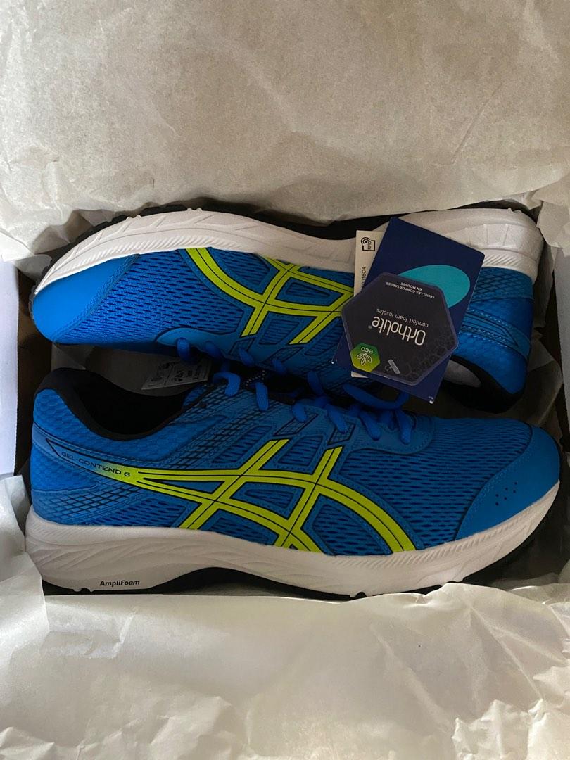 Asics GEL-CONTEND 6 MEN DIRECTOIRE BLUE/NEON LIME, Men's Fashion ...