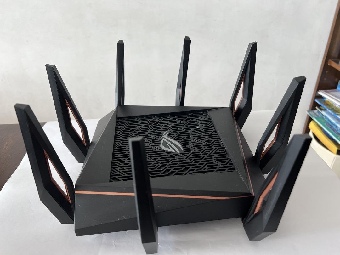 Asus ROG GT-AX 11000 Gaming Router, 電腦＆科技, 電腦周邊及配件, Wifi及上網相關產品 - Carousell