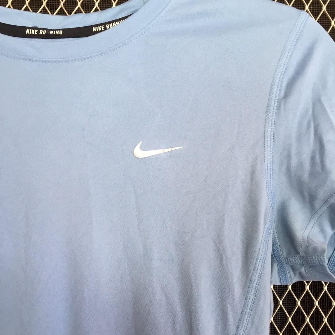 Authentic Nike Light Blue Dri-fit Top, Women's Fashion, Activewear on ...