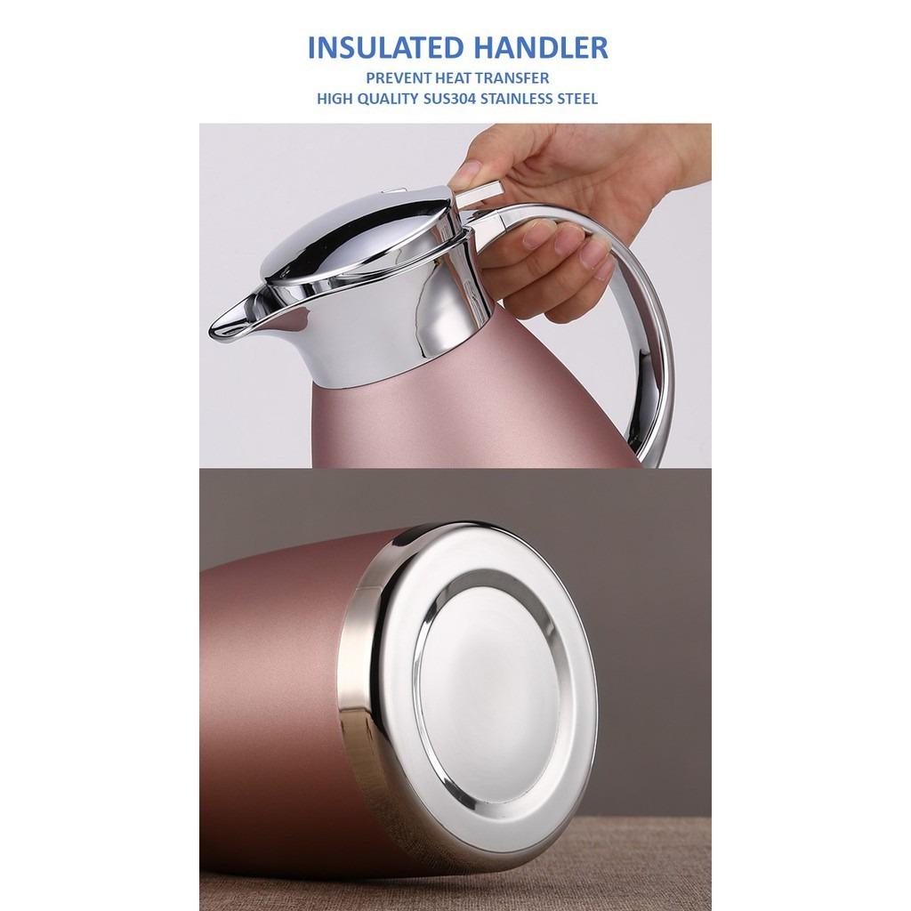 Authentic SUS 304 Thermal Flask Vacuum Jug Stainless Steel Thermos 1.8L ...