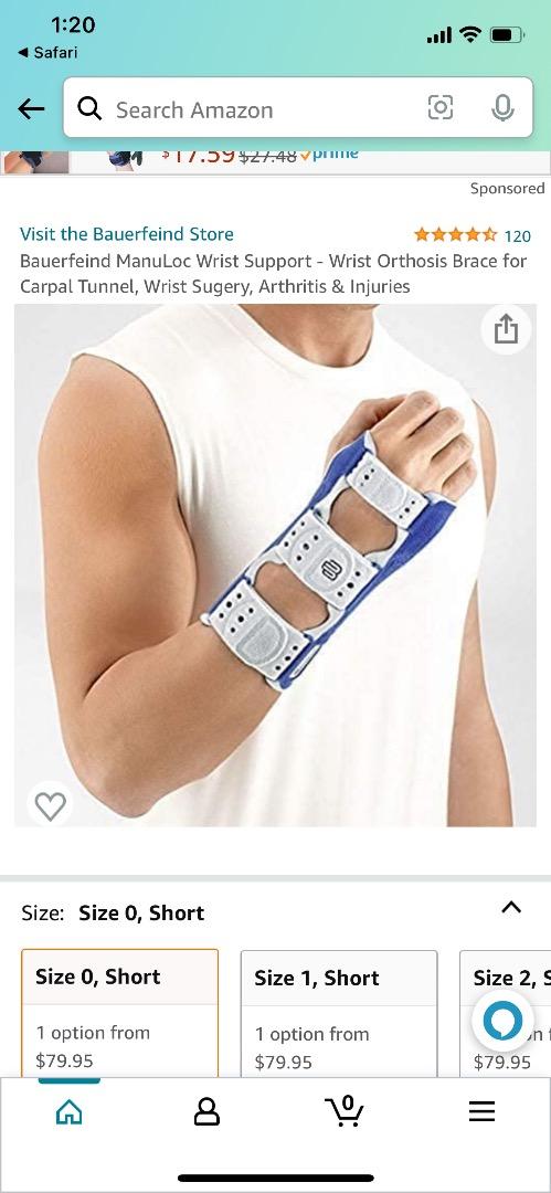 Bauerfeind hand orthese, Health & Nutrition, Braces, Support ...