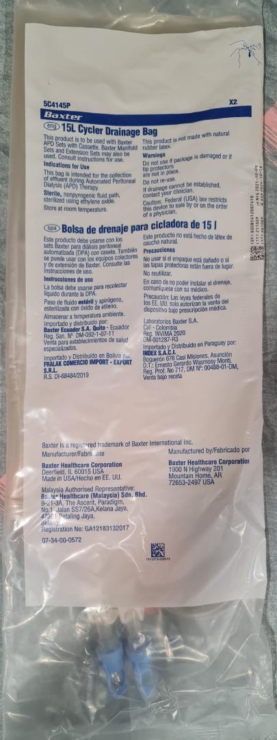 Baxter peritoneal dialysis solutions to give away, Health & Nutrition, Medical Supplies & Tools ...