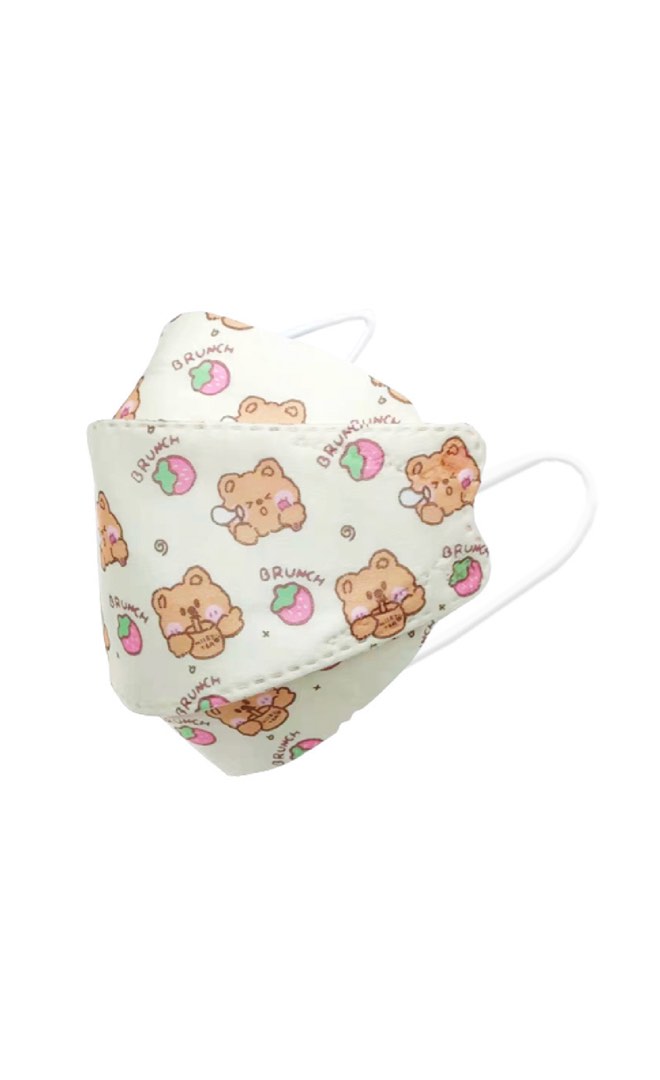 Bear mask cute mask KF94 mask cute mask cartoon mask face mask covered ...