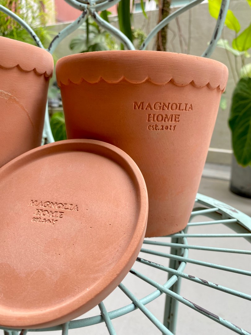 Beautiful Terracotta pot c/w Saucer, Furniture & Home Living, Gardening ...