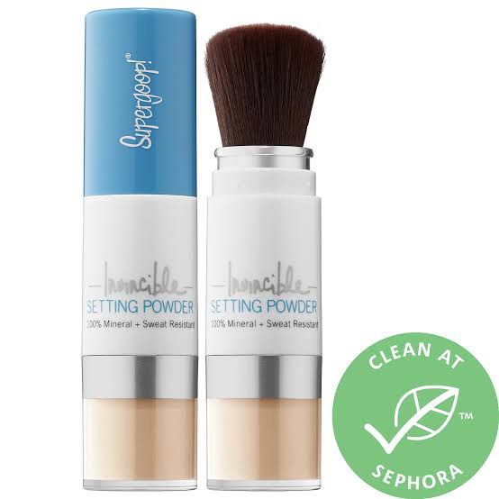 BNew Supergoop Invincible Setting Powder, Beauty & Personal Care, Face ...