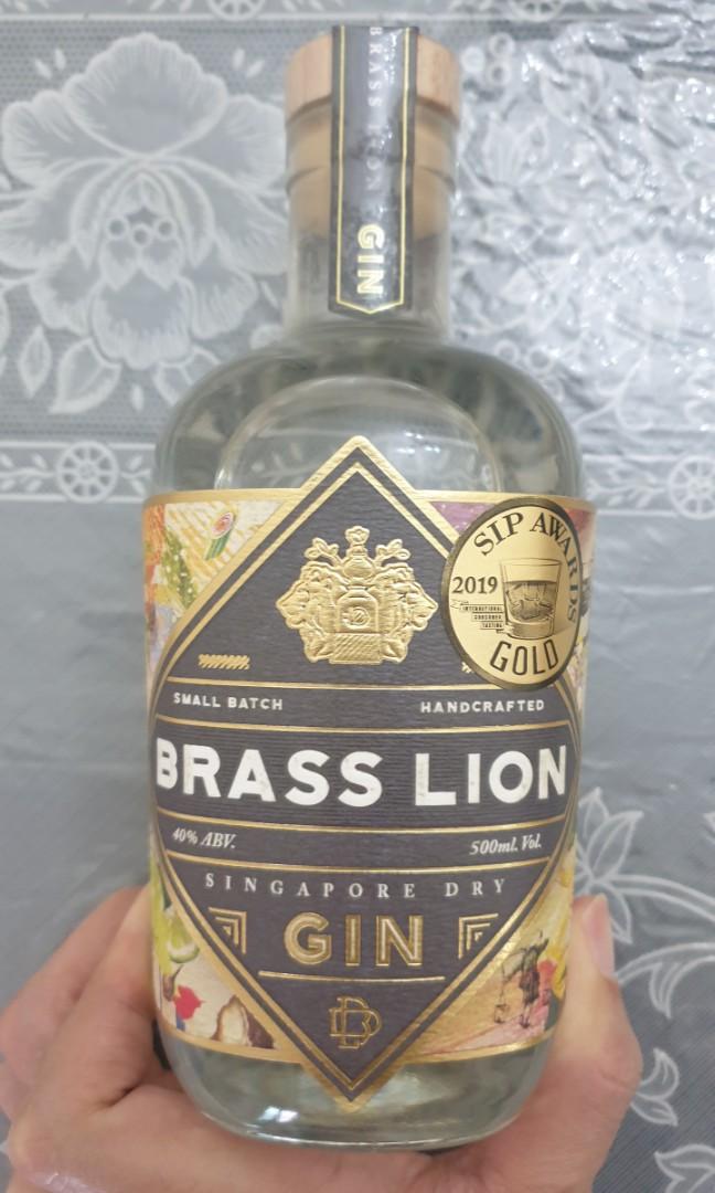 Brass Lion Gin, Food & Drinks, Alcoholic Beverages on Carousell
