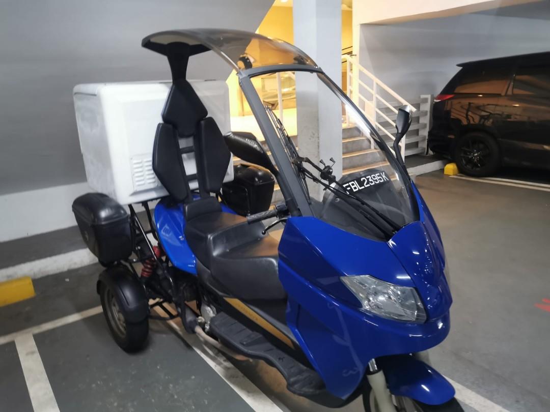 Brave Blue Adiva AR3 Heavy Duty Delivery Motorcycle, Motorcycles ...