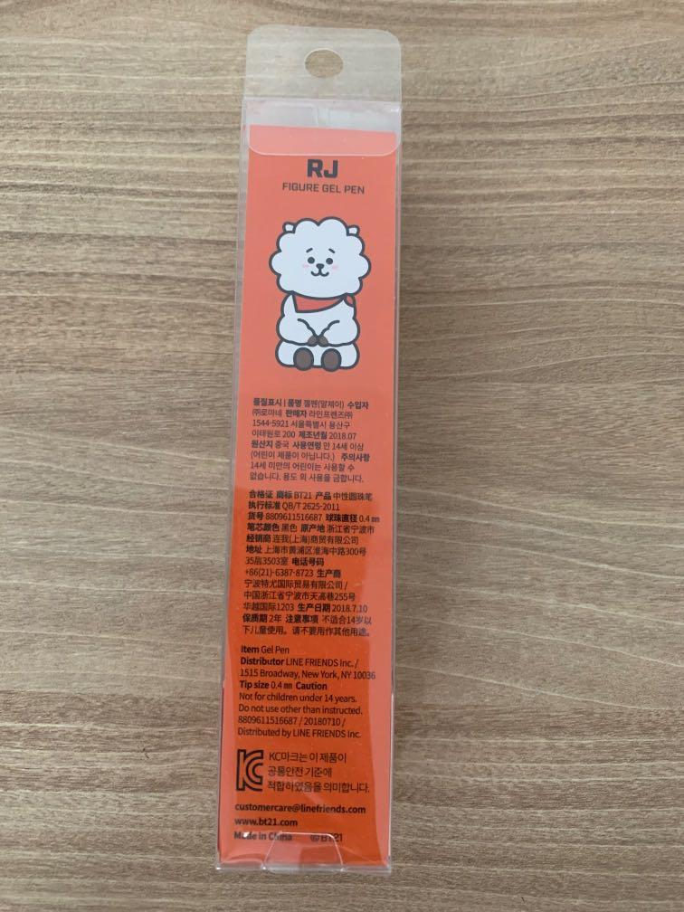 BT21 RJ figure gel pen, Hobbies & Toys, Stationery & Craft, Stationery ...