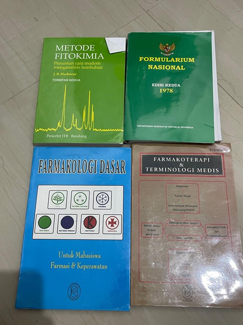 Buku farmasi farmasetika farmasi kimia formularium nasional farmakoterapi metode fitokimia, Buku ...
