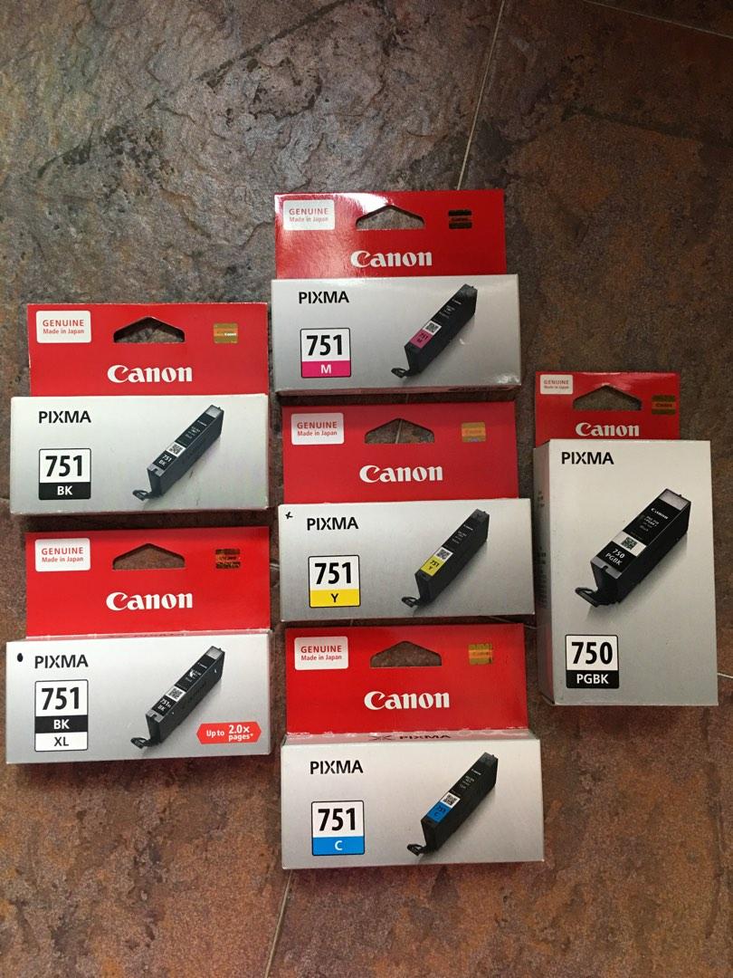 Canon Pixma Ink Cartridges 750 / 751, Computers & Tech, Printers ...