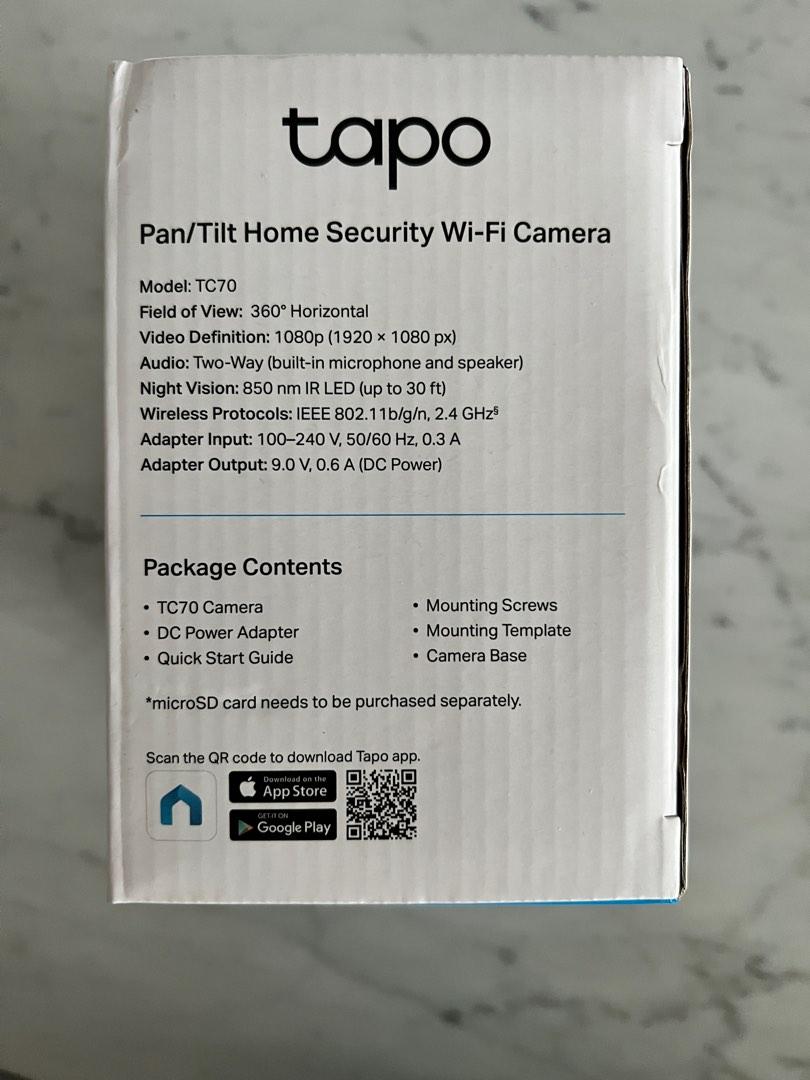 CCTV Camera TP Link Tapo TC70 PTZ camera, Furniture & Home Living ...