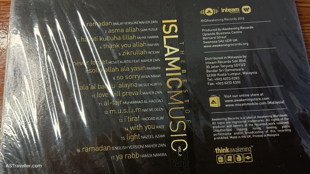 CD The Best Of Islamic Music Vol.2 (Original), Hobbies & Toys, Music ...