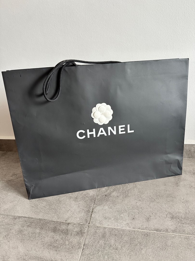 Chanel Paper Bag Large, Luxury, Accessories on Carousell