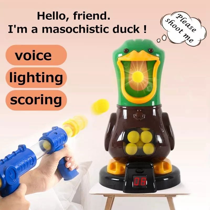 Children Shooting Toys Shooting Duck Air-powered Gun Soft Bullet Ball ...