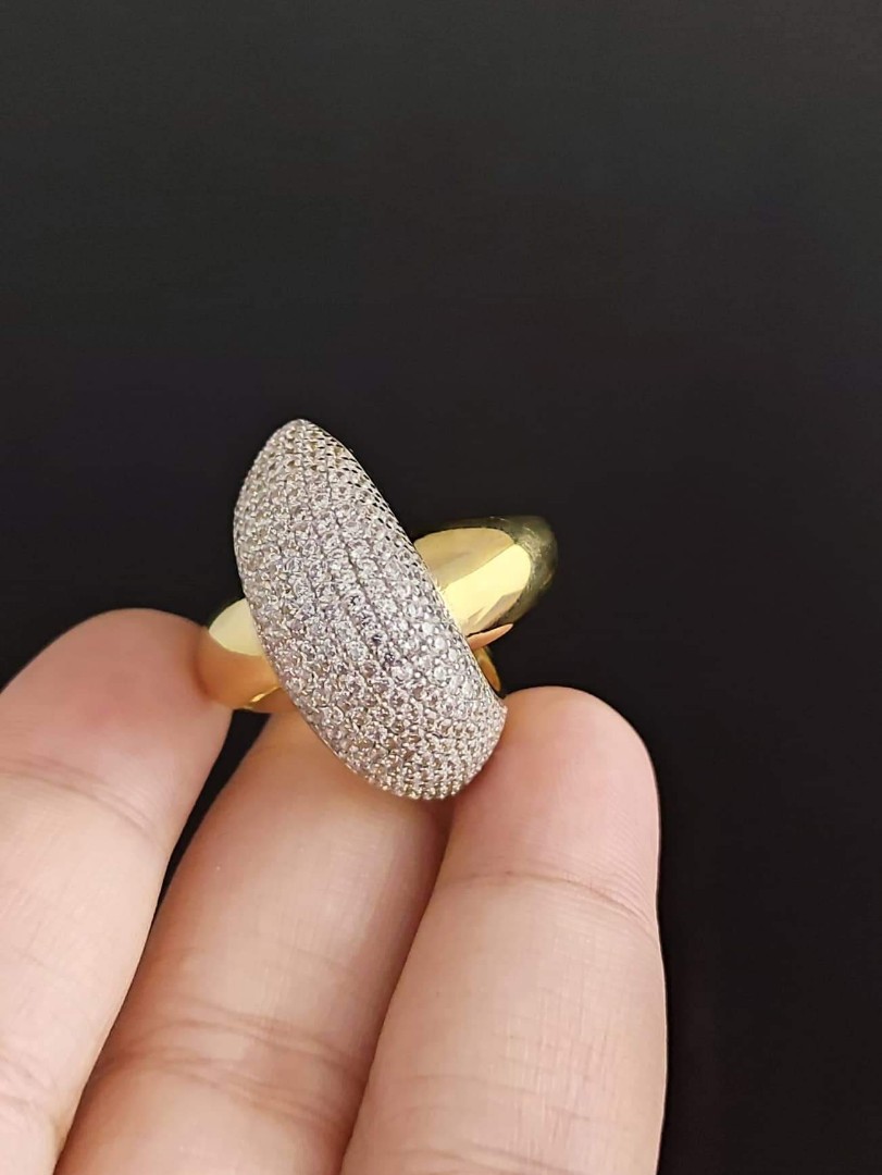 Chunky Power Rings 18k Gold sizes Available 6 to 9, Women's Fashion ...