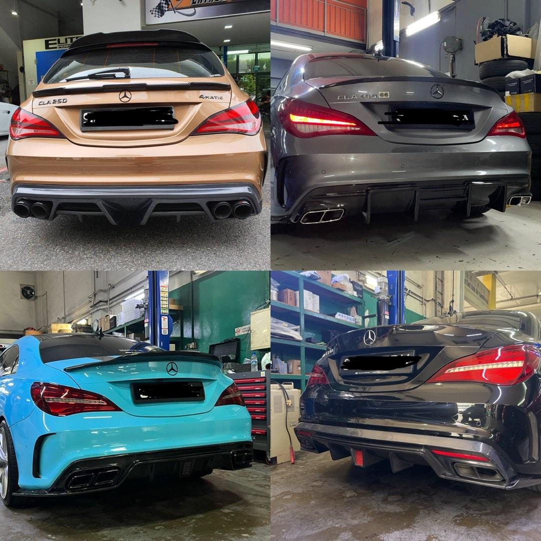 A CLA 117 118 177 176 FORGECARBON SIDE SKIRT SPOILER DIFFUSER BOOT LIPS ...
