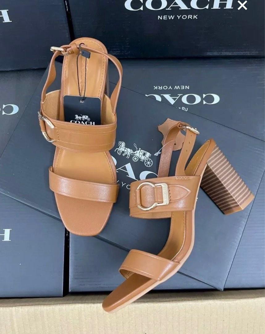 Coach Block Heels, Women's Fashion, Footwear, Heels on Carousell