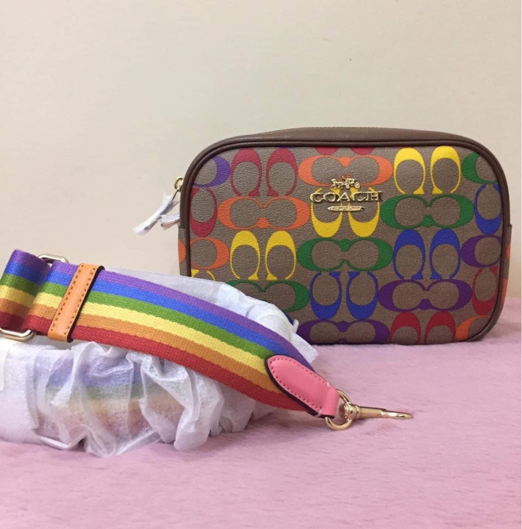 Coach Jamie Rainbow Signature, Women's Fashion, Bags & Wallets, Cross ...