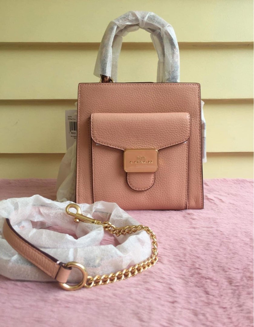 Coach Mini Pepper Shell Pink Crossbody, Women's Fashion, Bags & Wallets ...