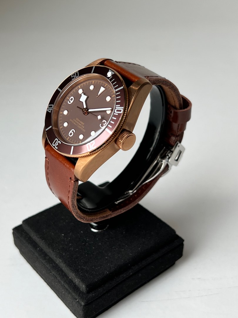 Custom Seiko Mod Bronze Tudor Black Bay, Men's Fashion, Watches ...