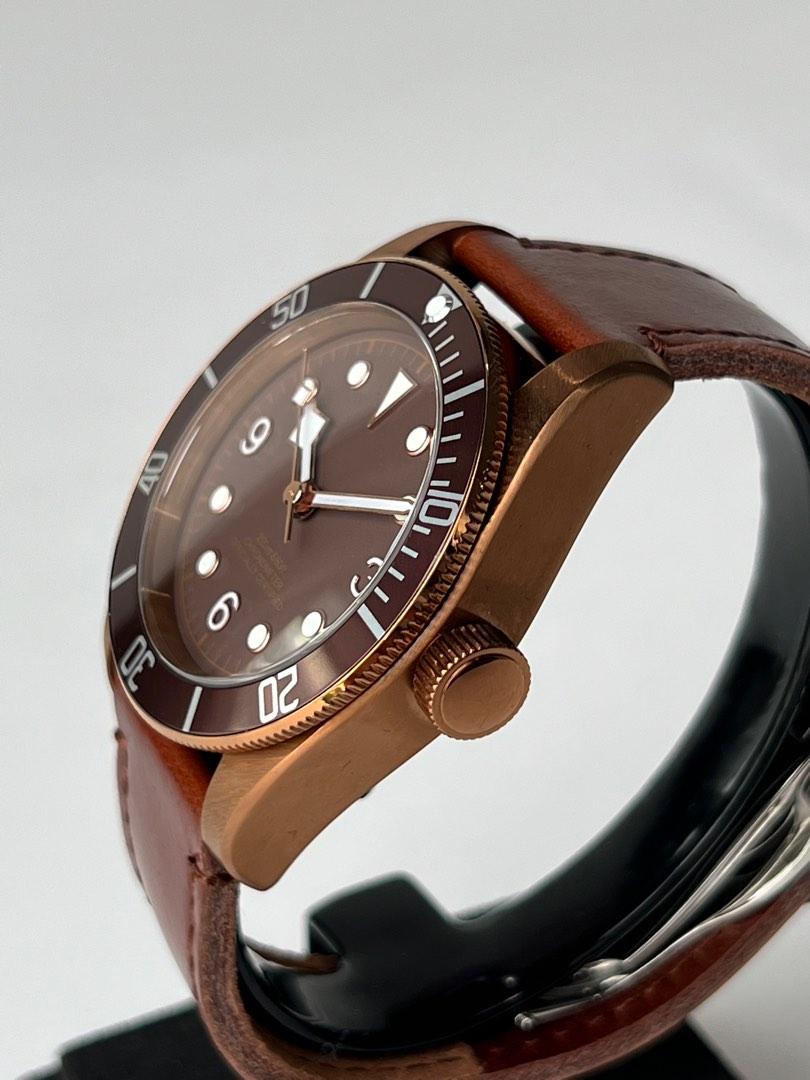 Custom Seiko Mod Bronze Tudor Black Bay, Men's Fashion, Watches ...