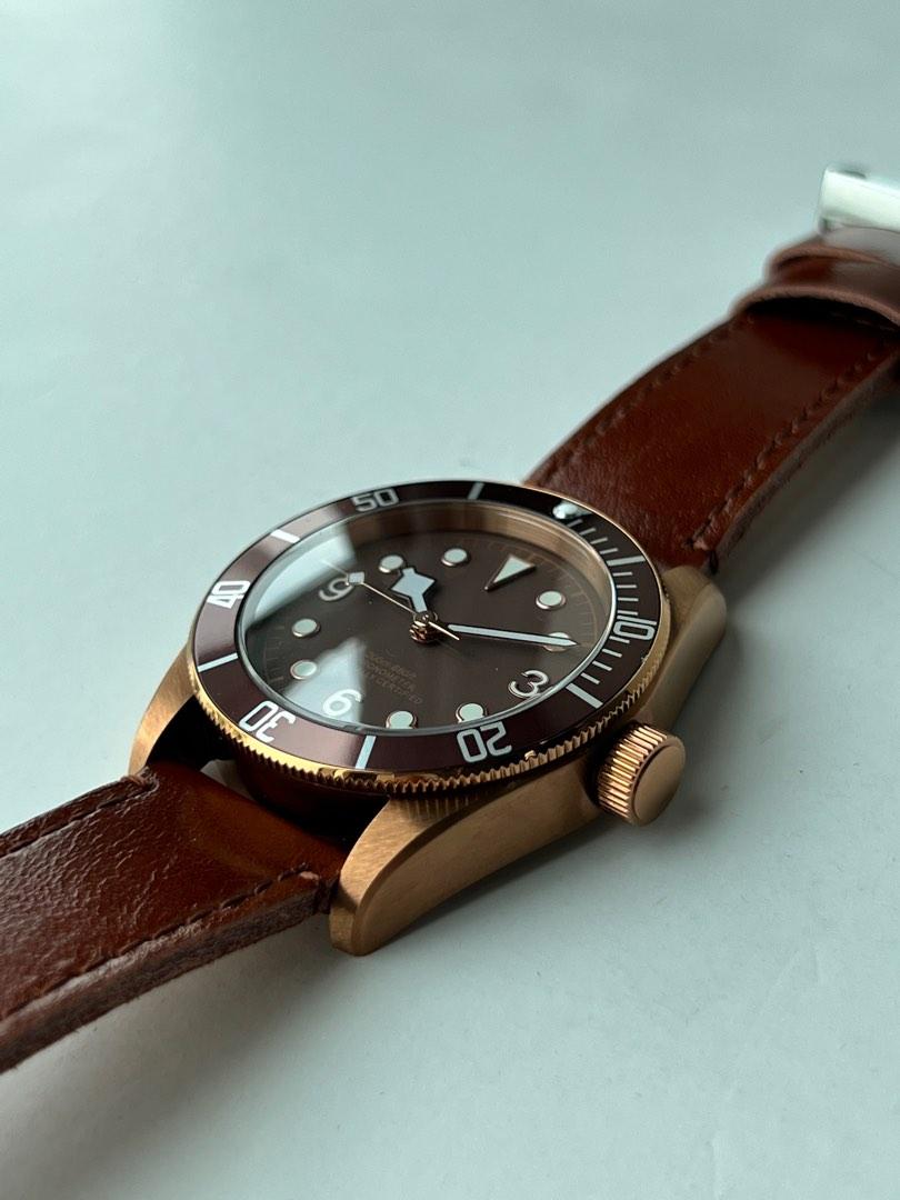 Custom Seiko Mod Bronze Tudor Black Bay, Men's Fashion, Watches ...