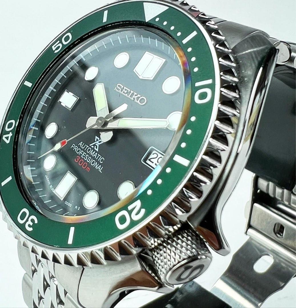 Custom Seiko Mod SKX Prospex Starbucks, Men's Fashion, Watches ...