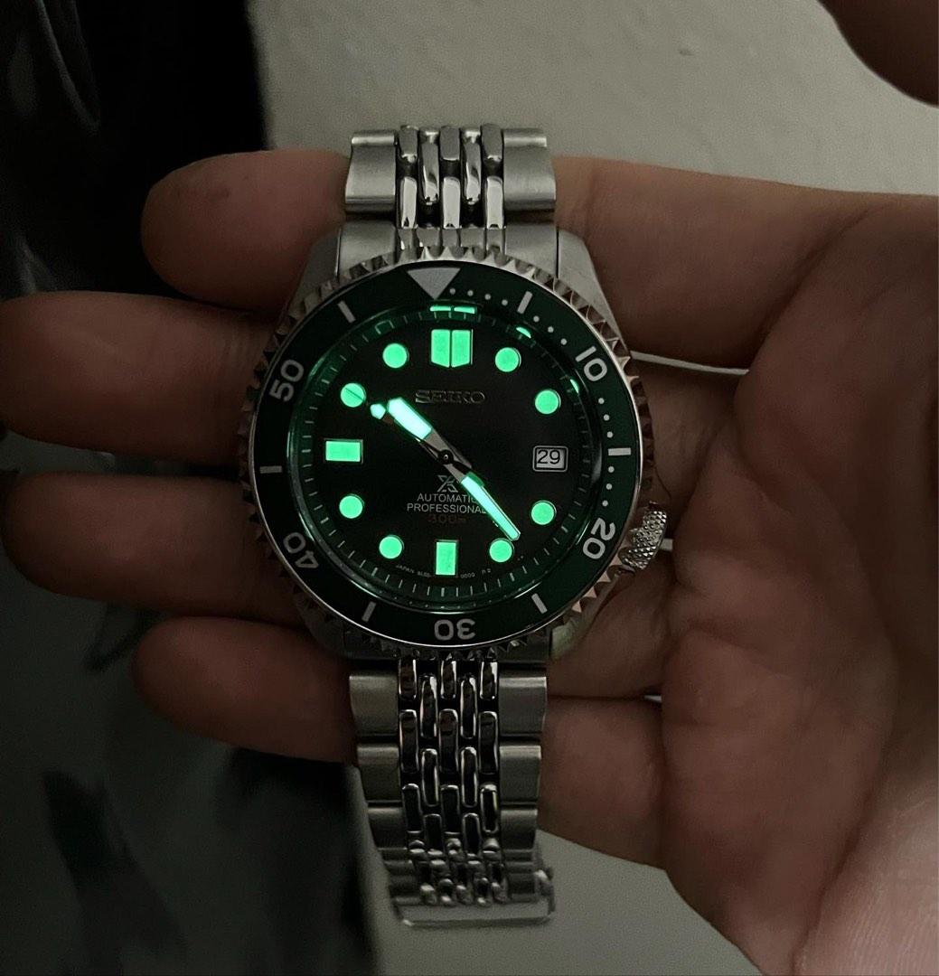 Custom Seiko Mod SKX Prospex Starbucks, Men's Fashion, Watches ...