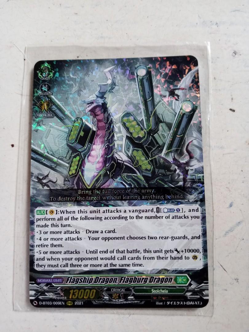 CARDFIGHT!! VANGUARD D-BT03/009EN Flagship Dragon, Flagburg Dragon ...