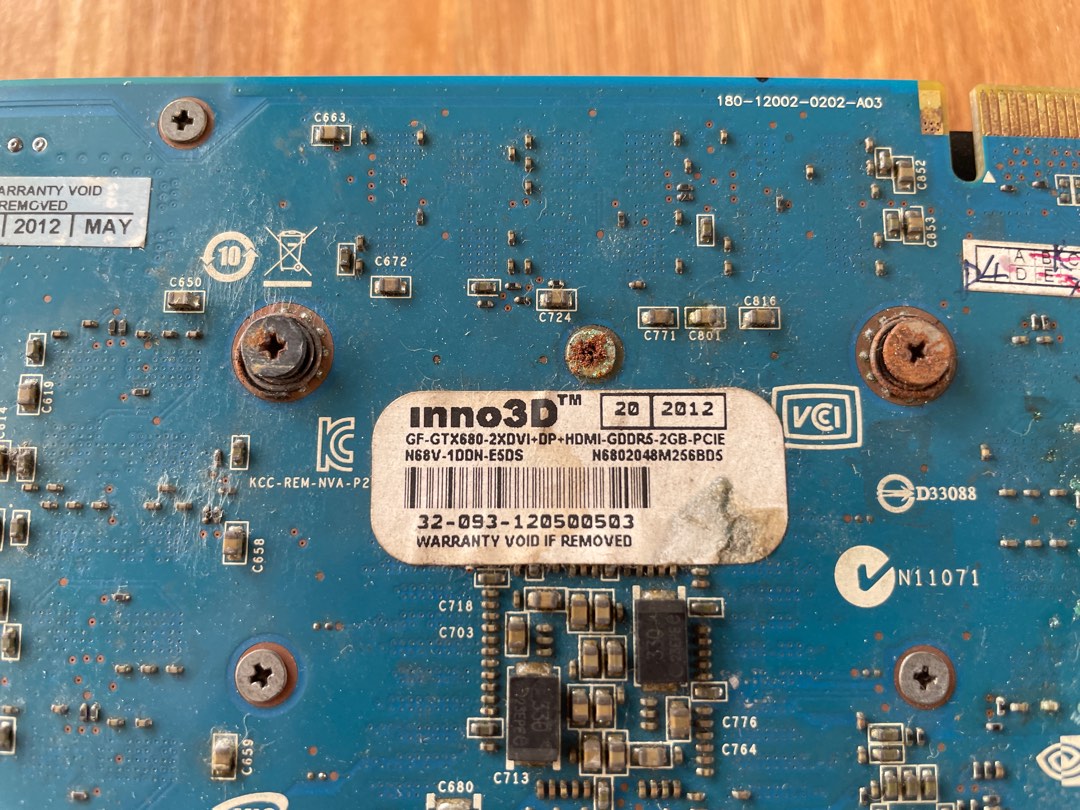 Defective gtx680 for parts, Computers & Tech, Parts & Accessories ...