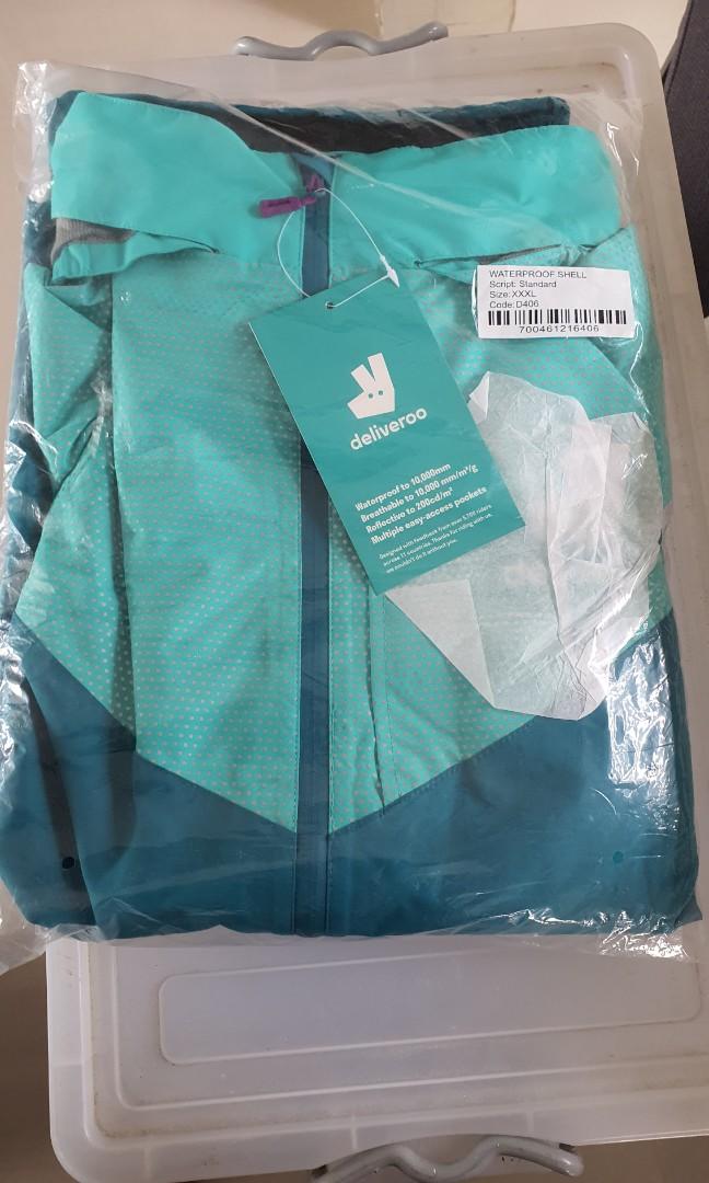Deliveroo Waterproof Jacket XXXL, Motorcycles, Motorcycle Apparel on ...