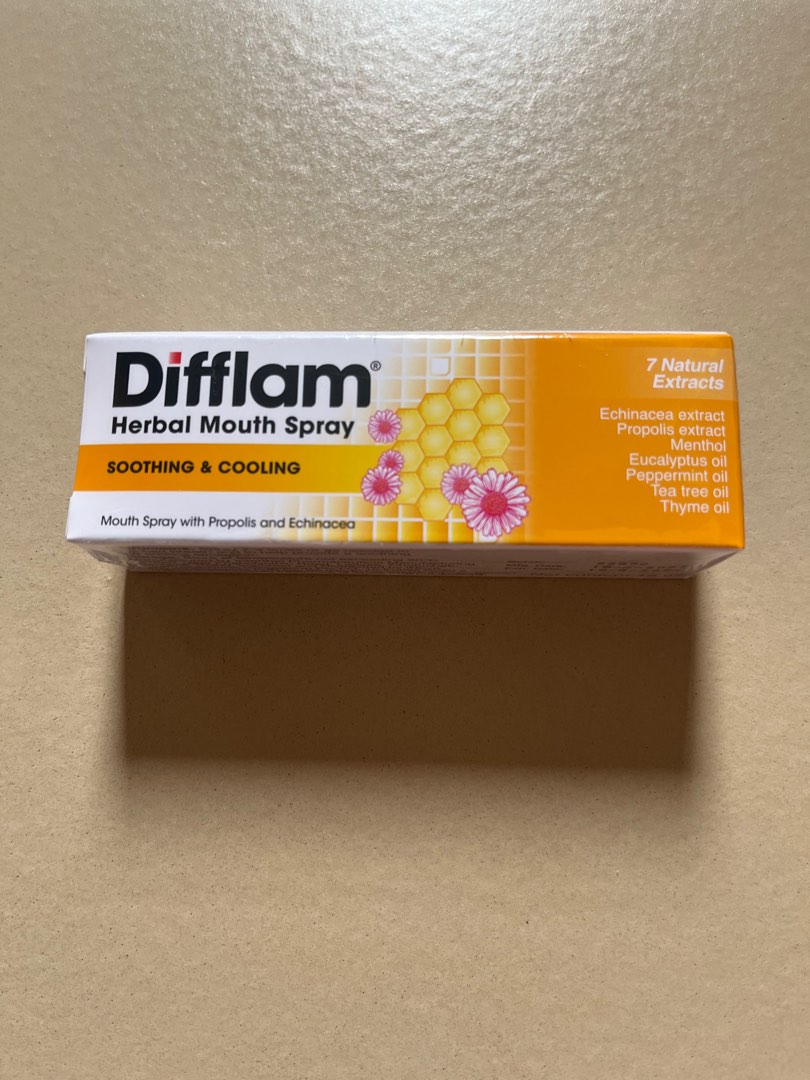Difflam Herbal Mouth Spray 15ml (Brand New), Health & Nutrition, Health Supplements, Health Food ...