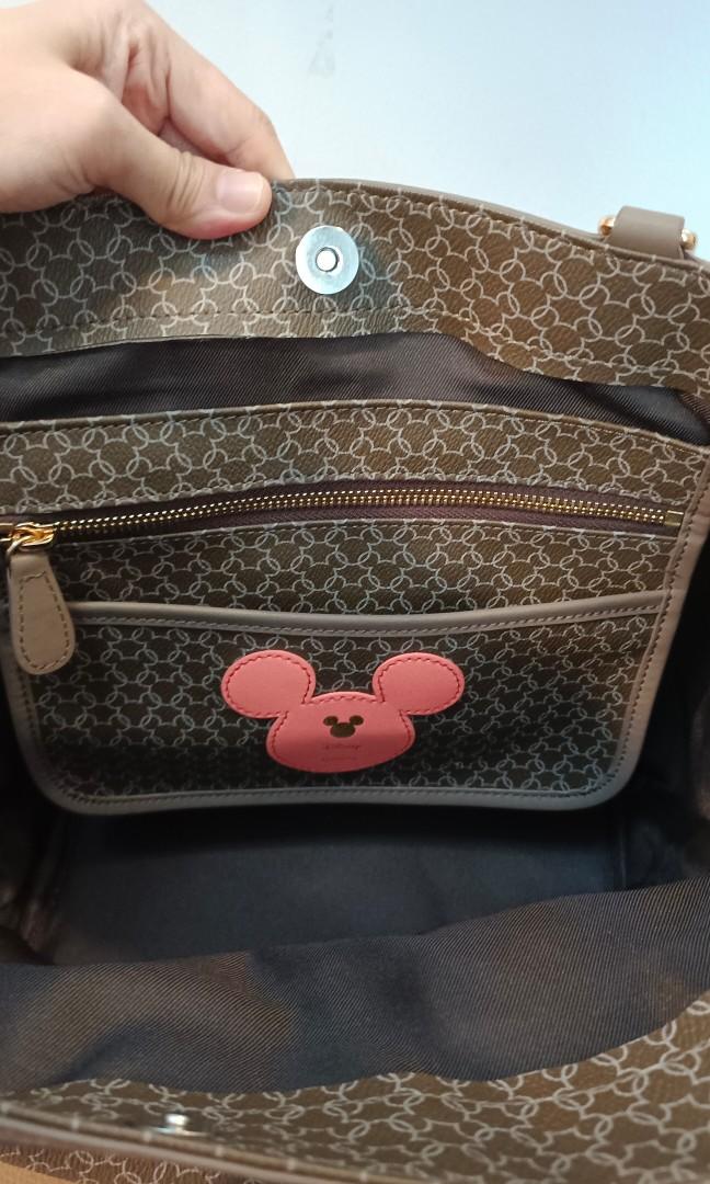 DISNEY TAS TOTE KULIT MANTUL LIKE NEW, Barang Mewah, Tas & Dompet di ...