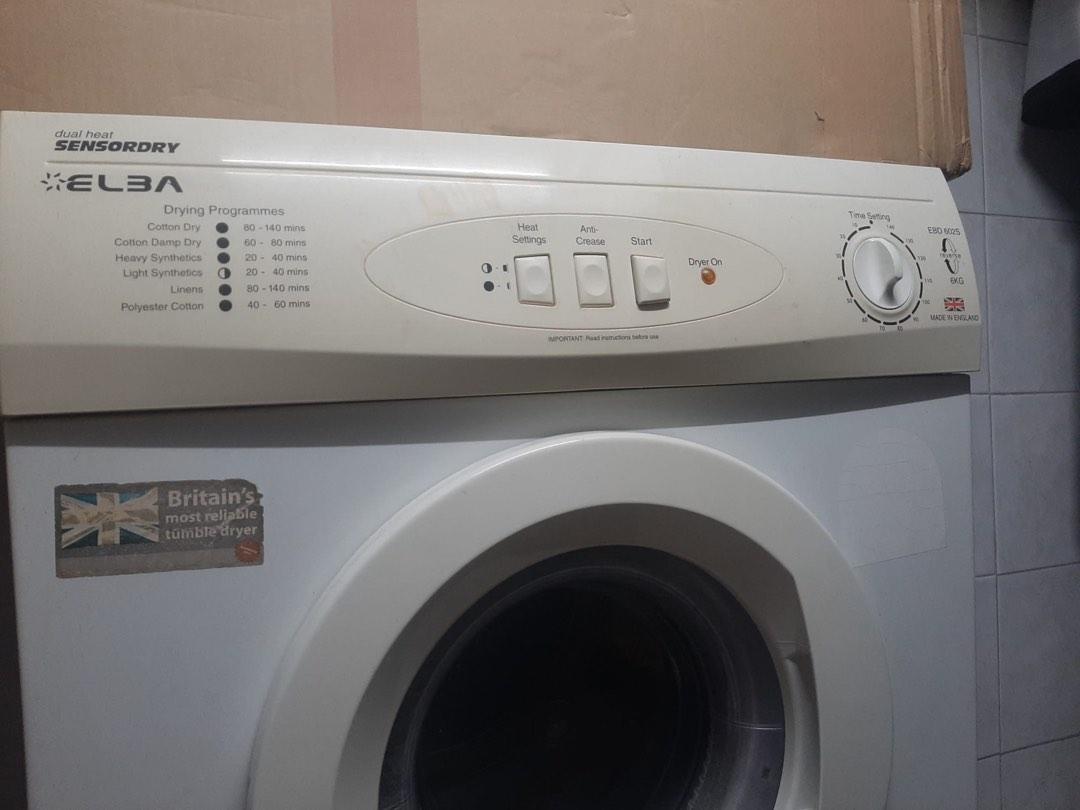 Elba Washing Machine And Dryer, TV & Home Appliances, Washing Machines ...