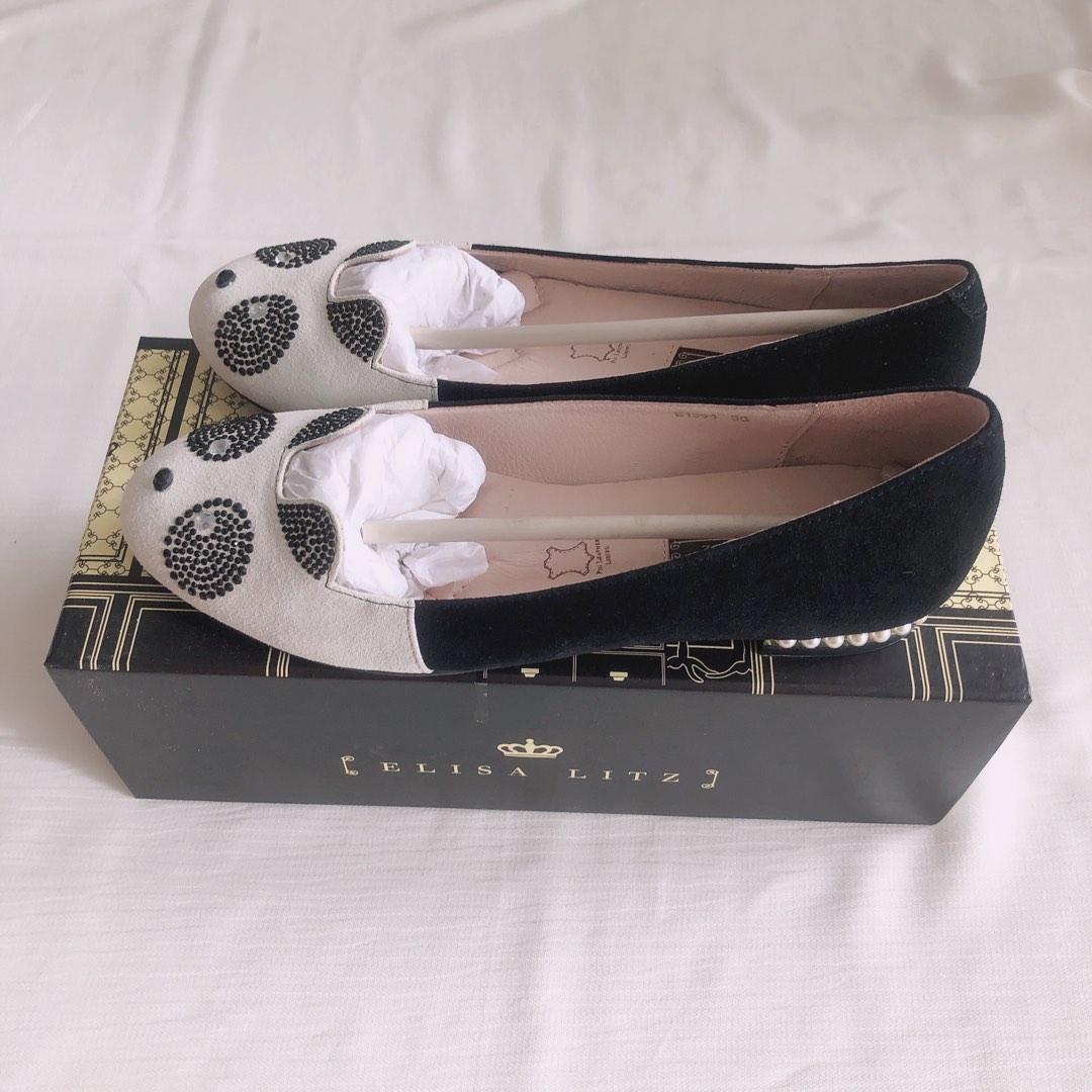 Elisa Litz Panda Flats, Women's Fashion, Footwear, Flats on Carousell