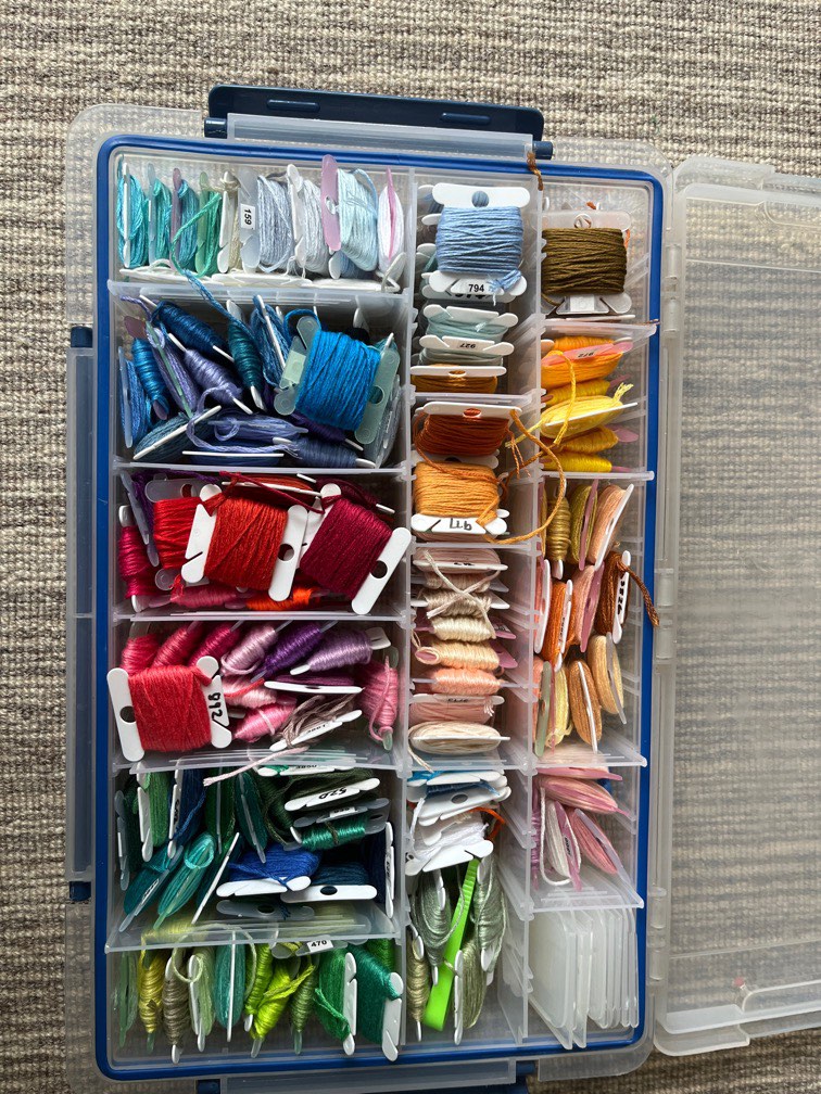 Embroidery thread and organizer, Hobbies & Toys, Stationery & Craft ...