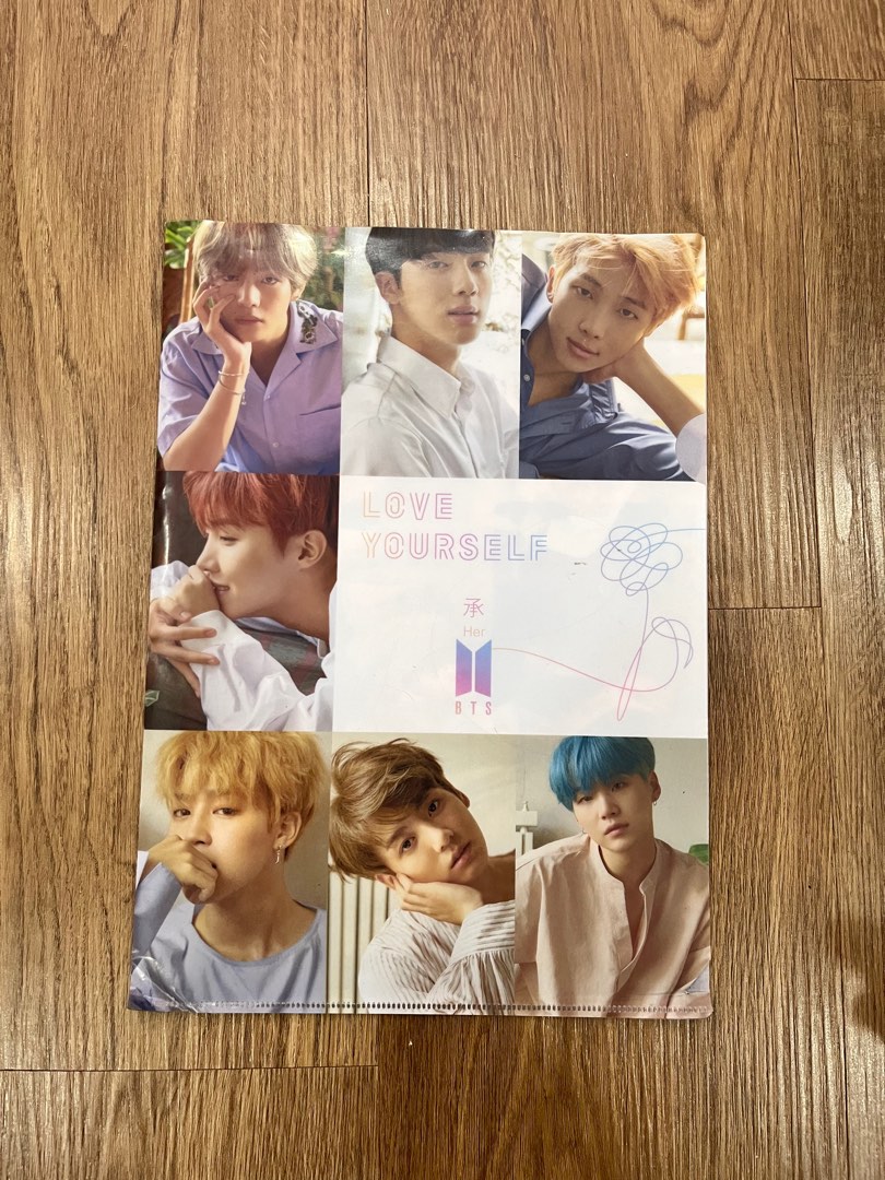 E-Pop BTS L shape file, Hobbies & Toys, Memorabilia & Collectibles, K-Wave on Carousell