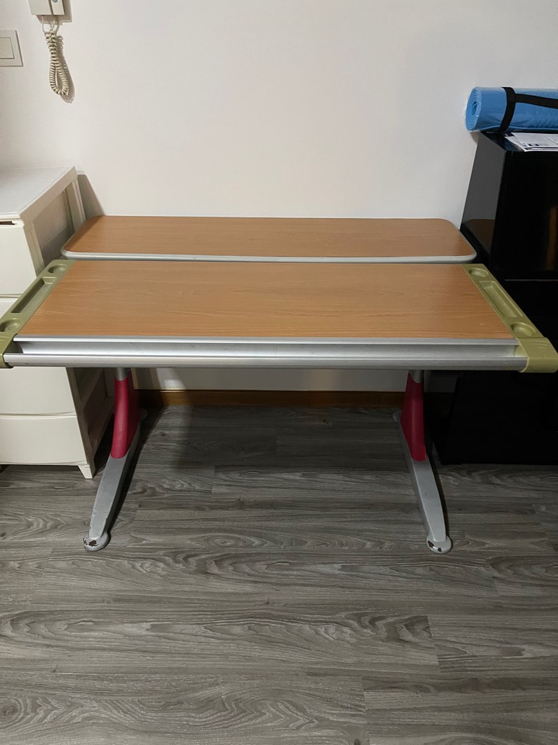 Ergonomic study table, Furniture & Home Living, Furniture, Tables ...