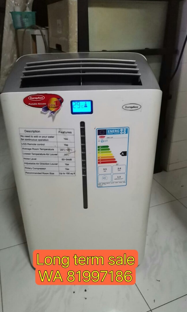 Europace 12000btu portable aircon, TV & Home Appliances, Air ...
