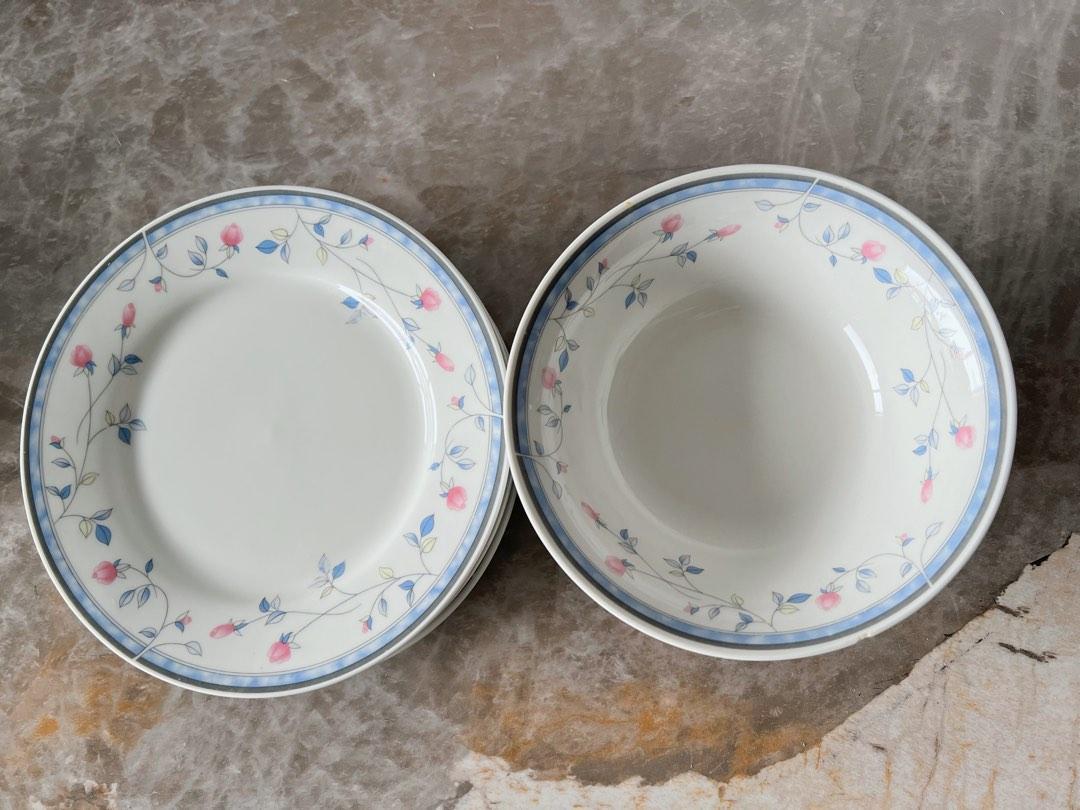 Flower porcelain Plates & Bowls, Furniture & Home Living, Kitchenware ...