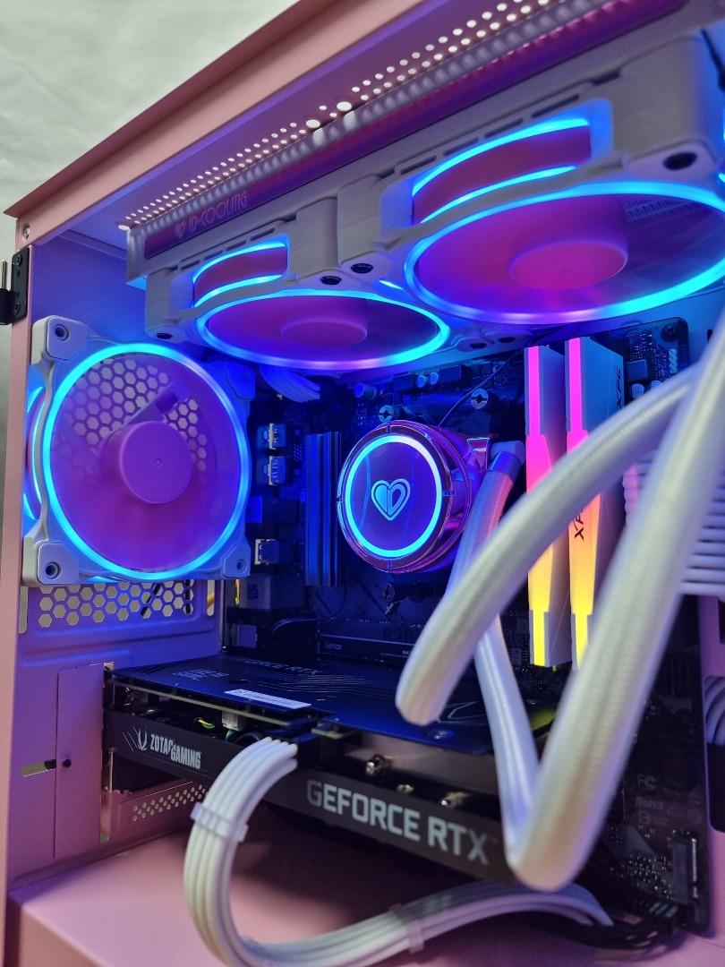 [FREE DELIVERY] HOT PINK WATER COOLING CUSTOM GAMING PC DESKTOP ...