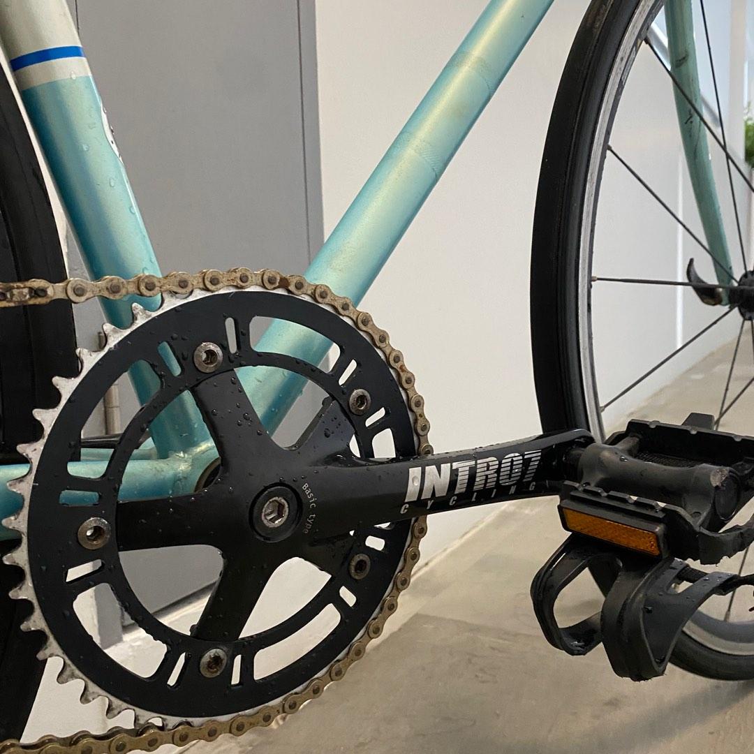 Fuji Feather fixie / single speed road bike 54cm, Sports Equipment ...