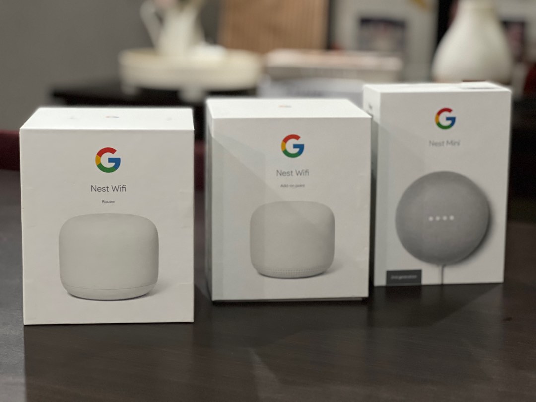 Google Home set. Router, add point and nest mini, Computers & Tech, Parts & Accessories ...