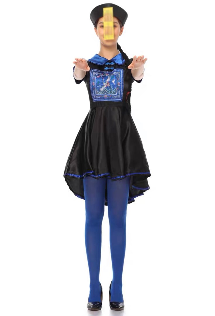 Halloween Jiangshi Chinese Vampire Male and Female Costume, Women's ...