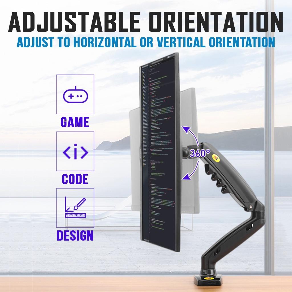 HYDRAULIC MONITOR MOUNTING ARM NB F80 NORTH BAYOU LCD SCREEN DESK ...