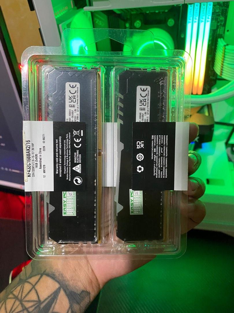Hyper X fury Beast RGB 8gb x2 3200mhz, Computers & Tech, Desktops on ...