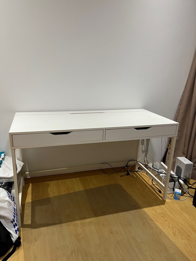 IKEA ALEX Desk 132 x 58cm, Furniture & Home Living, Furniture, Tables ...