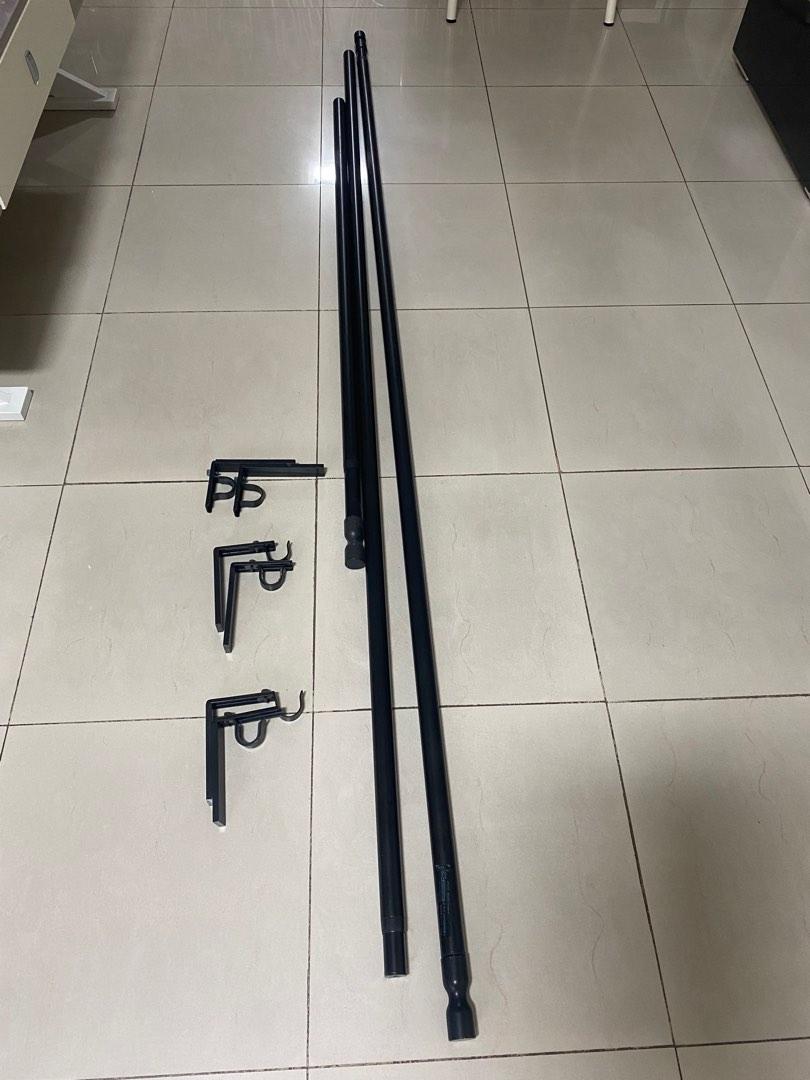 IKEA Retractable Curtain Rod X3, Furniture & Home Living, Home Decor ...