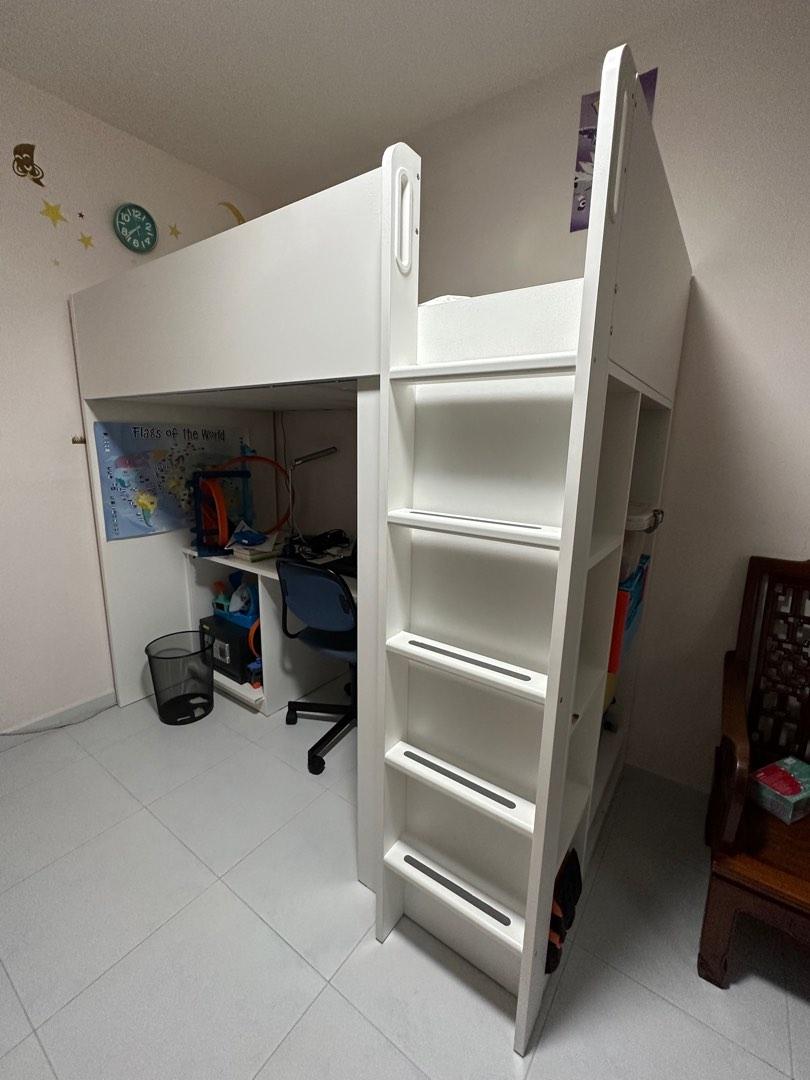 IKEA Smastad Loft / Bunk Bed, Furniture & Home Living, Furniture, Bed ...
